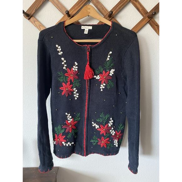 Kim Rogers | Sweaters | Vintage Kim Rogers Christmas Sweater Cardigan ...